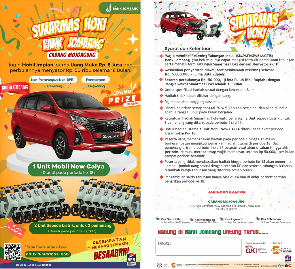 Simarmas Hoki – PT. BPR Bank Jombang Perseroda