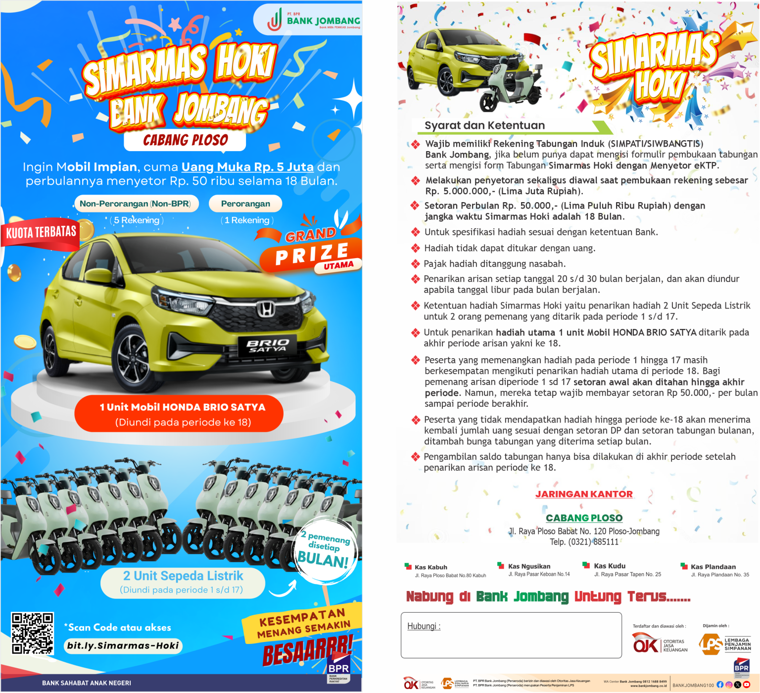 Simarmas Hoki – PT. BPR Bank Jombang Perseroda